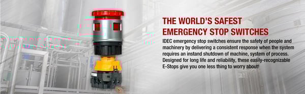 IDEC E-Stop Safety Switches and Pushbuttons