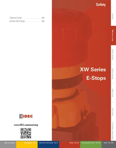 IDEC E-Stop Safety Switches and Pushbuttons